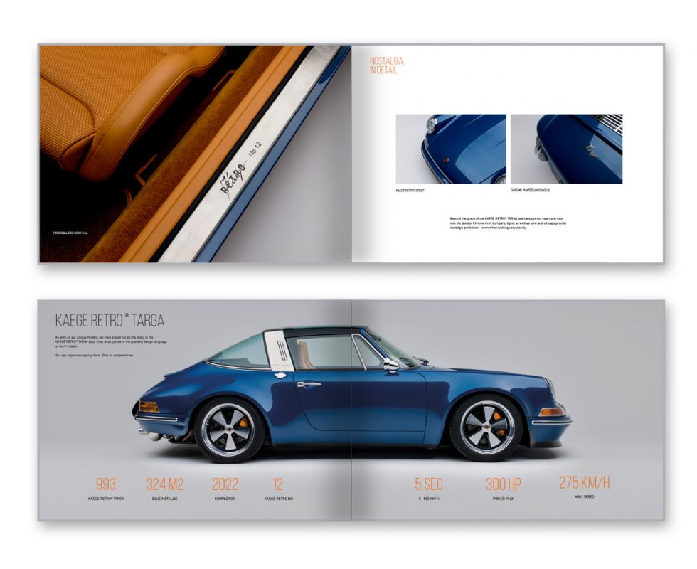 KAEGE RETRO TARGA – Bildband Blue metallic 324 M2 | KAEGE STORE